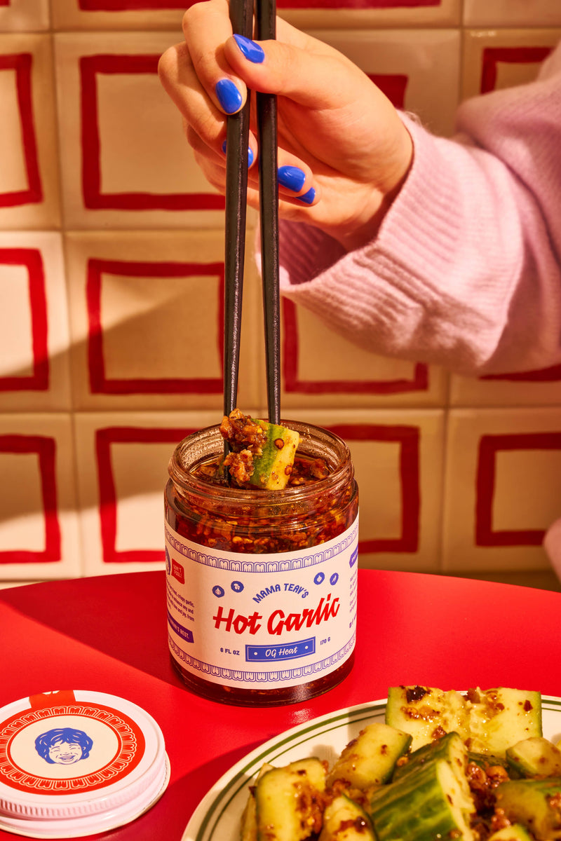 Mama Teav's - Hot Garlic Chili Crisp - ORIGINAL (OG) - All Natural ...